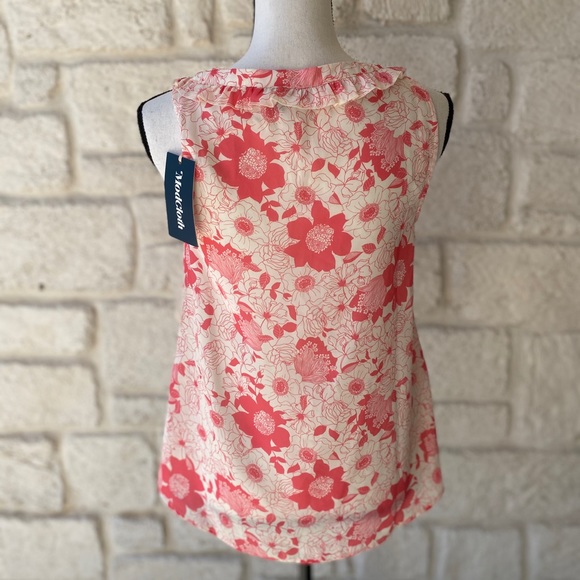 Modcloth | Tops | New Modcloth Floral Print Ruffle Top Size Small ...